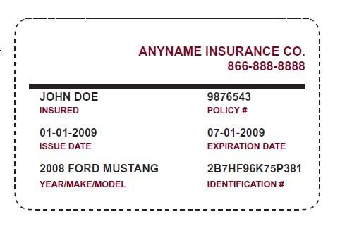 State Farm Insurance Card