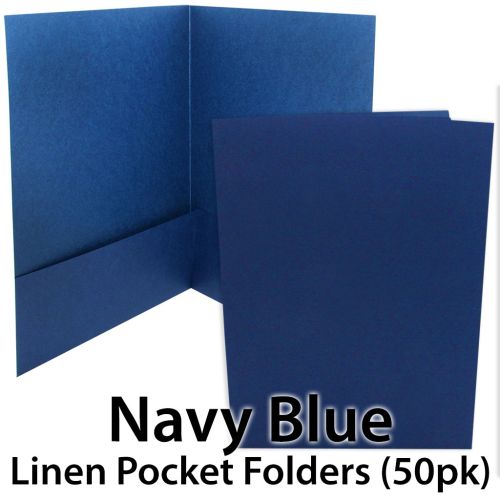Linen Speed Folders Box of 50 [80# Linen, Navy, 9" X 12"] 1 /Each ...